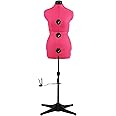 Amazon.com: MNOXBCCO Pink Adjustable Dress Form Mannequin for Sewing ...