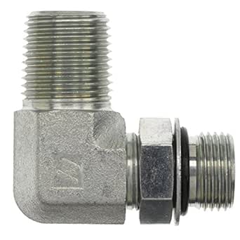 Brennan Industries 6806-06-06-NWO-FG Forged Steel 90 Degree Elbow Tube Fitting, 9/16"-18 SAE ORB ...