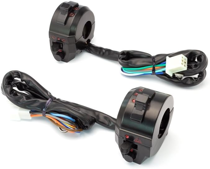 Motorbike Switchgear Control Kit - Alloy for 22mm 7/8" Handlebars for ...