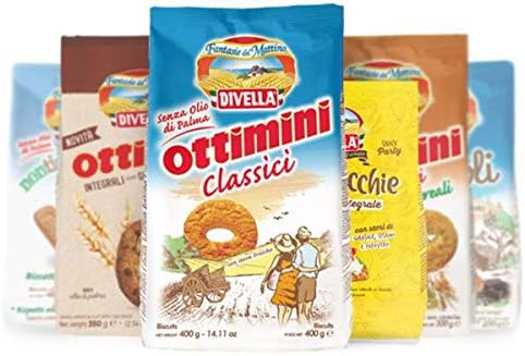Biscotti assortiti Ottimini Divella Fantasie del Mattino: Amazon.it ...