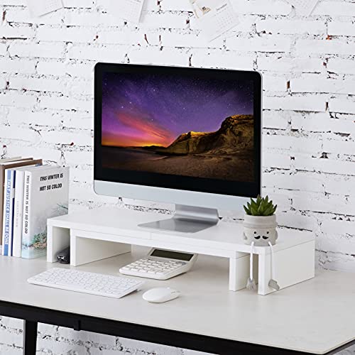 SUPERJARE Large Monitor Stand Riser, Adjustable Screen Stand for Laptop ...