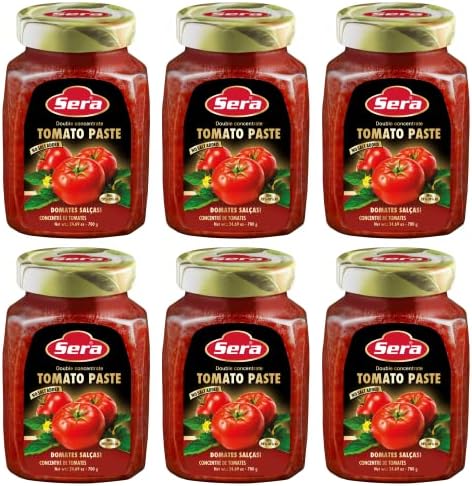 Sera Double Concentrate Tomato Paste 24.7 oz (6 PACK) | 100% All ...