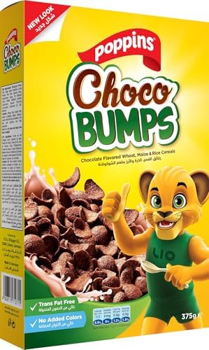 سعر Poppins Choco Bumps (Chocolate flavored wheat, maize and rice ...