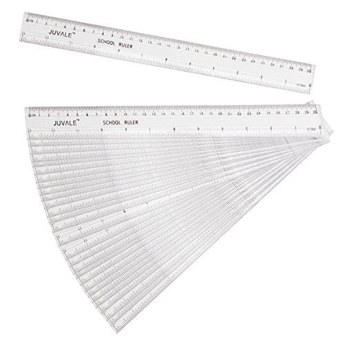 Buy 36-Pack Rulers 12 Inches Bulk Value Set, Clear Plastic Ruler ...