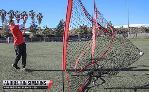 PowerNet Baseball Softball Practice Net 7×7 with Baseball Accessories ...