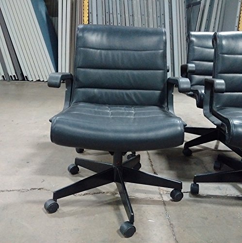 Knoll Sapper Mid Back Black leather Conference Chair: Amazon.com ...