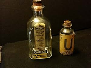 Amazon.com : Vintage Style Radium Drinking Solution and Uranium Glass ...