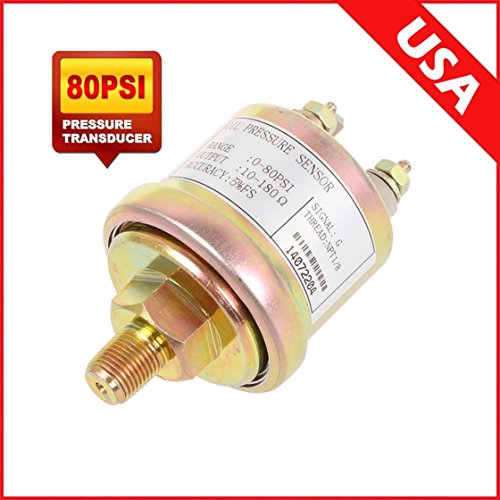 Oil Pressure Sender,transducer, 0-80 Psi Input, 10-180 Ohms Output on Galleon Philippines
