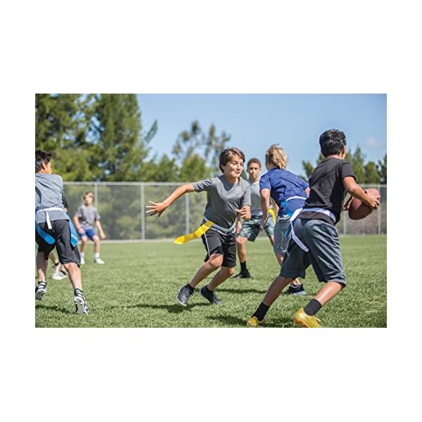 SKLZ 10 Man Flag Football + End Zone Pylons, Complete Indoor & Outdoor ...