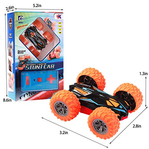 MSLAN Cyclone Mini Remote Control Car for Kids - Double Sided Fast Off ...
