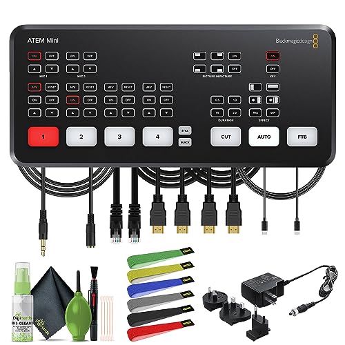 Blackmagic Design ATEM Mini HDMI Live Switcher Ideal Bundle For Church ...