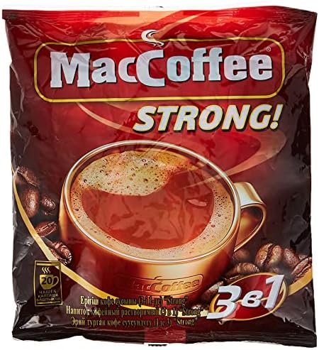 MacCoffee Strong Coffee 3in1 Cappuccino Instant Mix 20 Sachet 360g(18g ...