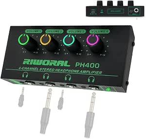 Amazon.com: Headphone Amplifier Guitar Headphone Amp Stereo Splitter ...