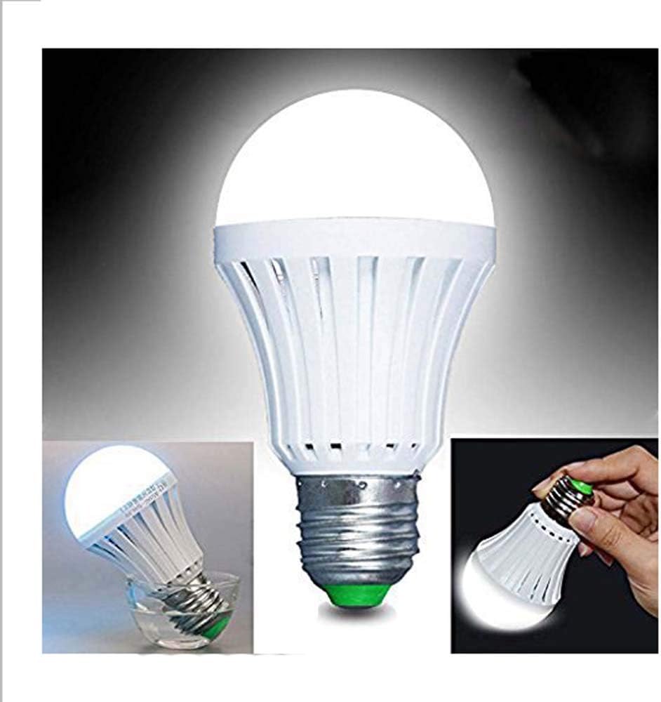 AMZStar Rechargeable Emergency LED Light Bulb, E27 7W White Saving ...