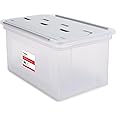 Amazon.com : Staples Hanging File Box, Wing Lid, Letter Size, Clear ...