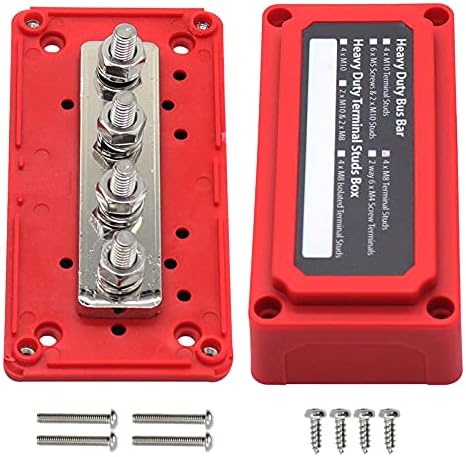 Jamgoer 300A Bus Bar Heavy Duty Module Design Power Distribution Block 12V 24V 48V DC Waterproof ...