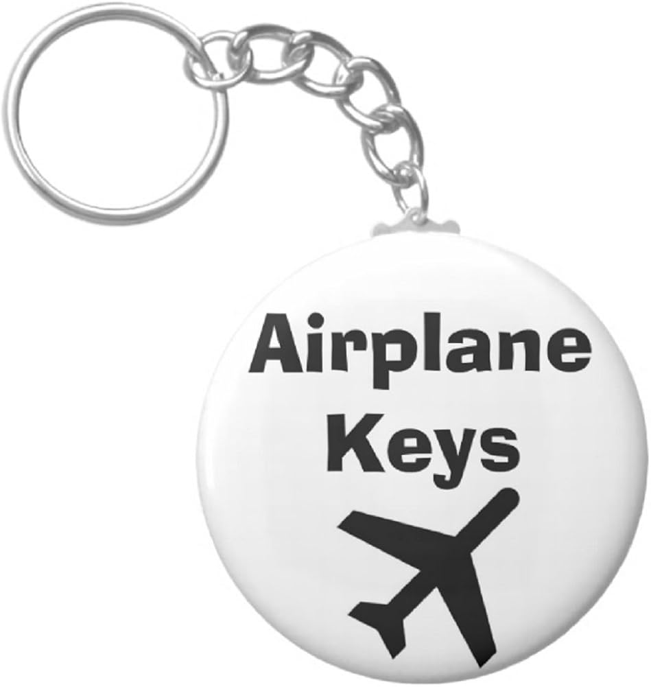 Amazon.com: A&T Designs Airplane Keys 2.25” Keychain Plane Fly Pilot ...