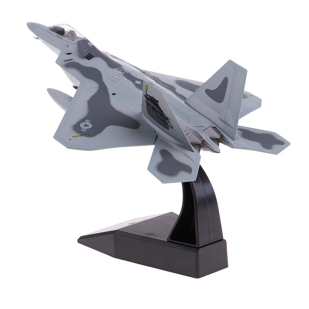 USA F-22 Raptor Fighter Aircraft 1:100 Scale Diecast Display Model with ...