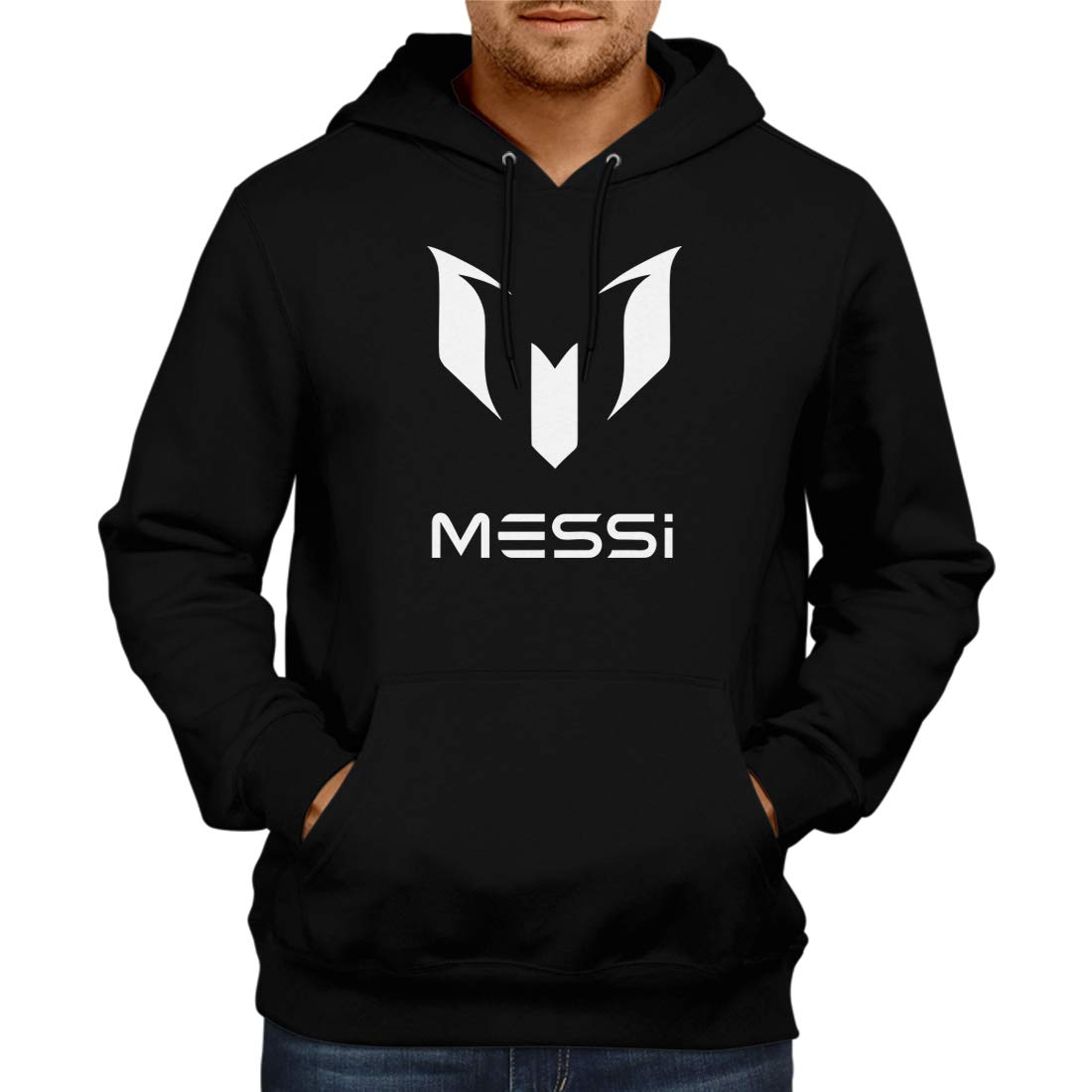 Buy Solemn Men Messi Premium 100% Cotton 320 GSM Hoodie Sweatshirt at ...