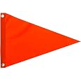 Amazon.com : AMZFLAG Orange Safety Flag Triangle 12x18 Inches, Vivid ...