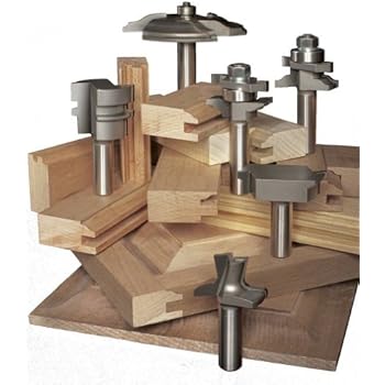 Eagle America 199-1861 Roman Ogee Raised Panel Door Router Bit Set, 6 ...