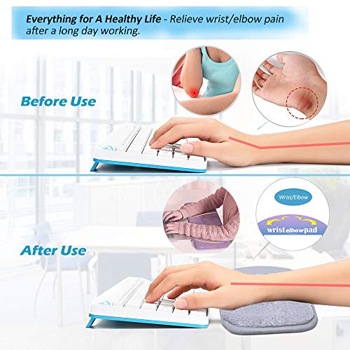 Upgraded Computer Wrist Elbow Pad, Creatiee Premium Memory Cotton ...