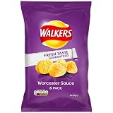 Walkers Crisps Worcester Sauce 34.5 g (Pack of 48): Amazon.co.uk: Grocery