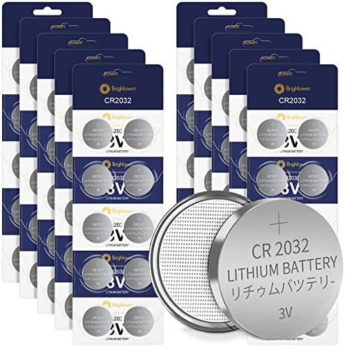 100 Count CR2032 3V Lithium Coin Cell Battery, CR2032 Button Battery ...