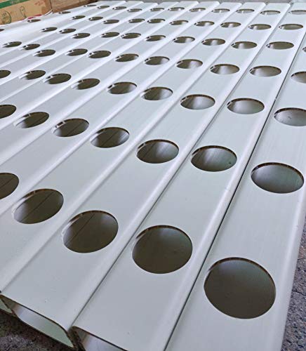 WE Hydroponics NFT/DFT Channels (Pipe), openable, Rectangular- Set of 4 ...