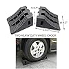 ROBLOCK Camper Wheel Chocks Heavy Duty RV Chock Removable Tandem Wheel ...