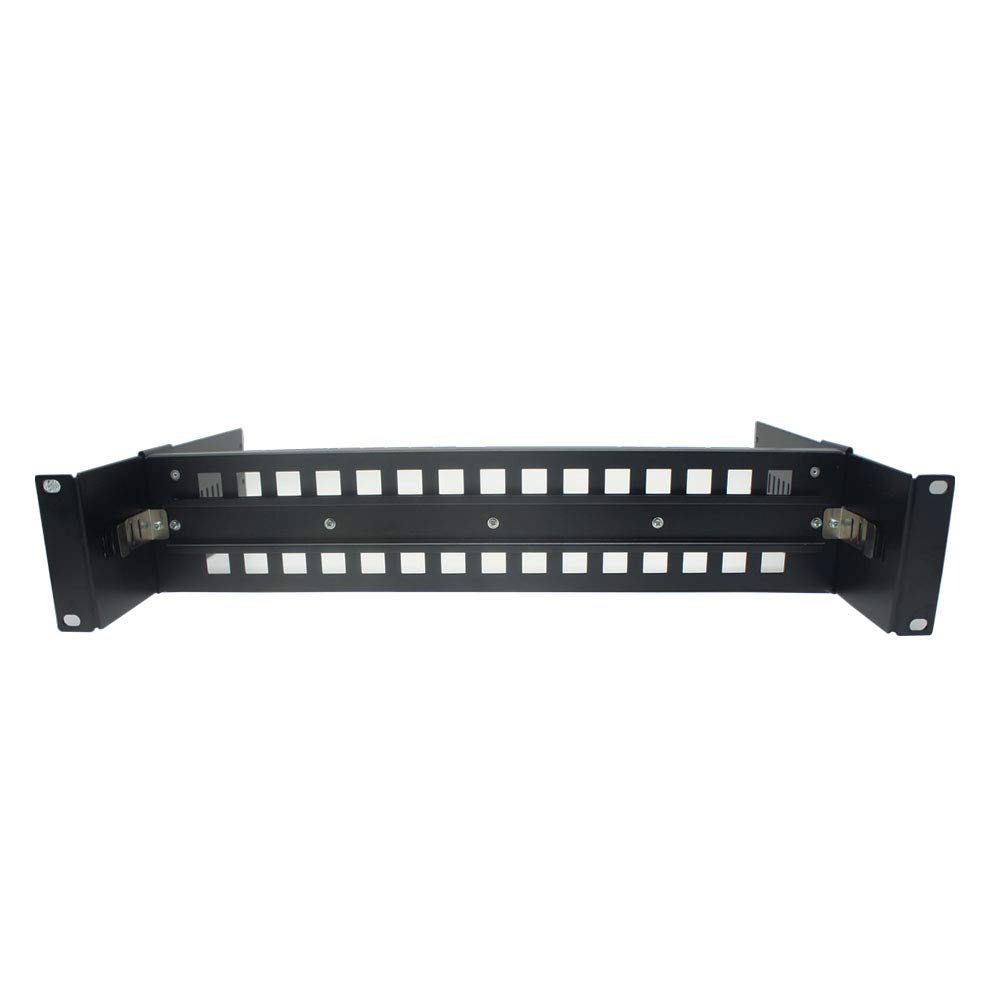 Mua Naweisz 19 Inches Rack Mount Adjustable DIN-Rail Bracket 2U Height ...