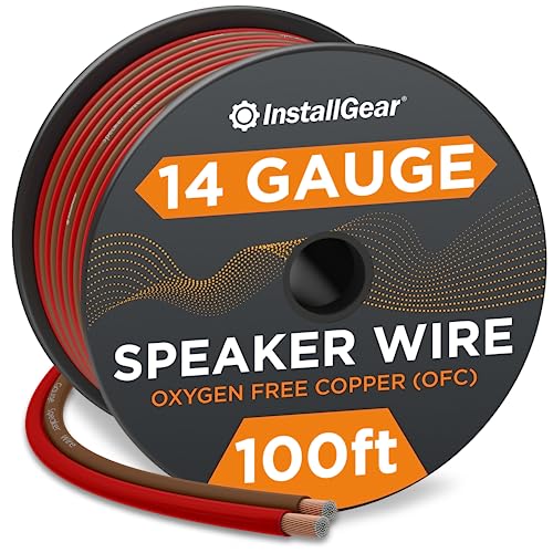 InstallGear 14 Gauge AWG Speaker Wire (Red/Black) - Cable for Car ...