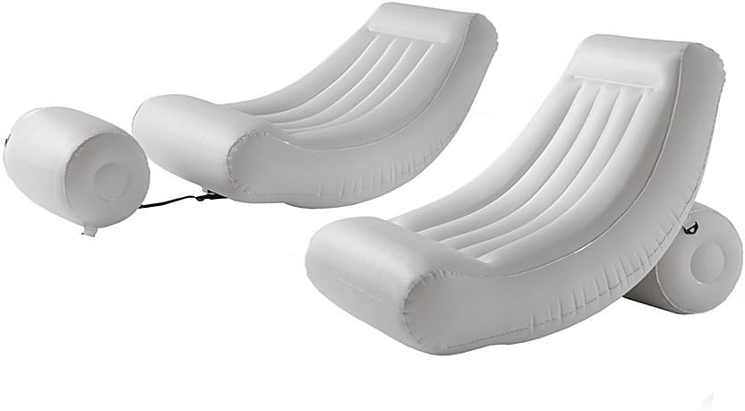 Lounge Seat Sessel aufblasbar hellgrau: Amazon.de: Küche & Haushalt