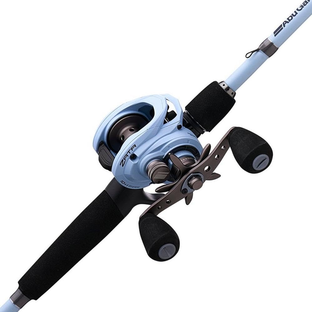 Abu Garcia Zata LTD Baitcast Low Profile Reel and 7' Fishing Rod Combo ...