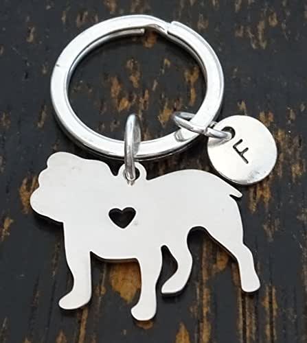 Amazon.com: Bulldog Keychain, Bulldog Charm, Bulldog Pendant, Bulldog ...