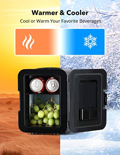 Mini fridge,4 Liter/6 Can Mini Portable Fridge for room, office, dorm ...
