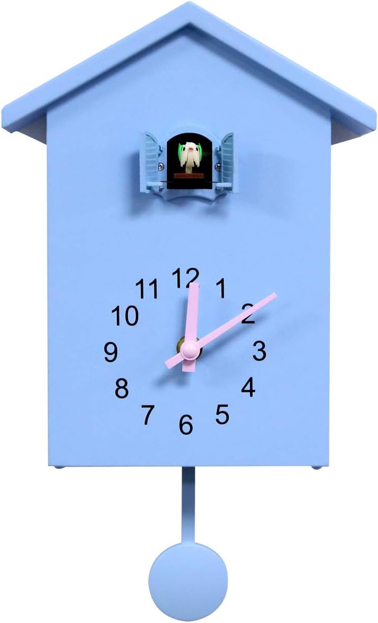 Simple Design Cuckoo Clock Bracket Clock Wall Clock (Blue): Amazon.co ...