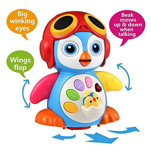 Buy Pawaca Musical Dancing Penguin Toy with Music, Story and Learning ...