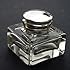 Amazon.com: Antique Silver Colbalt Blue Square Glass Inkwell: Health ...