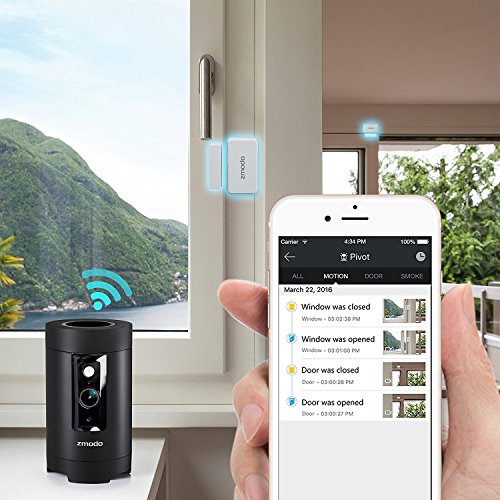 Zmodo Pivot 1080p HD 360° Rotating Wireless All-in-one Security Camera ...