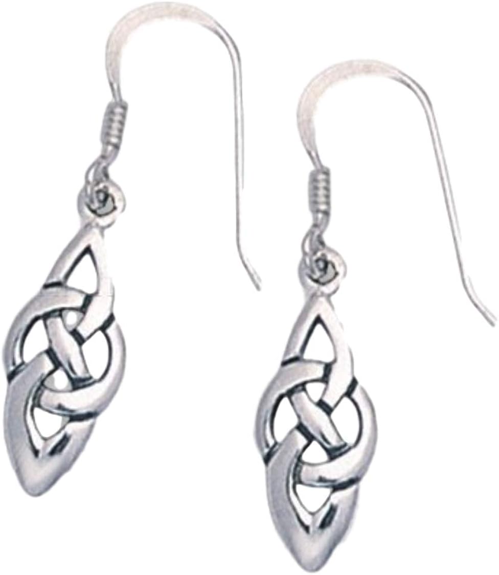 Amazon.com: Heather Needham, Silver Celtic Plain Drop Earrings: Jewelry