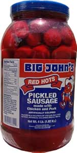 Amazon.com : Big John's Pickled Red Hots - Gallon : Gourmet Food ...