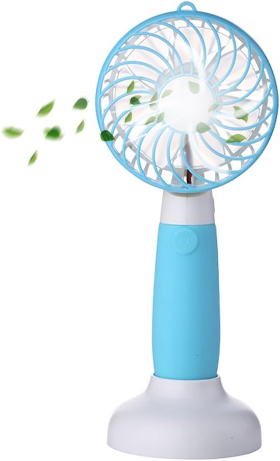 Handheld Mini Fan Desk Fans (Blue): Amazon.co.uk: Kitchen & Home