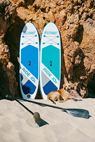 Acoway Inflatable Paddle Board for Adults - Stand Up Paddle Board - Non ...