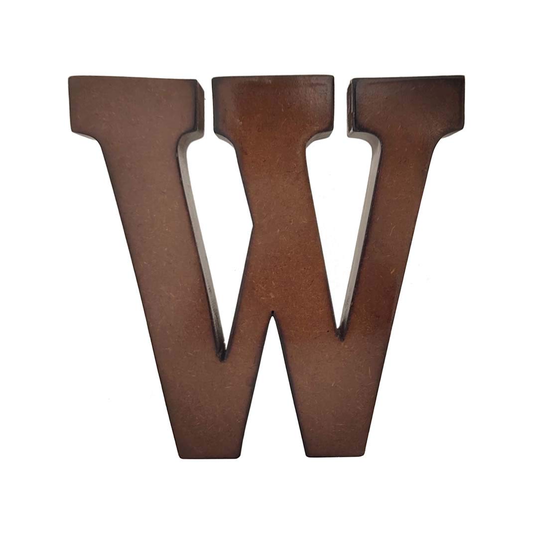 SMARTCAREWOOD Wooden W Letter- English Upper Case Alphabets Cutouts for ...