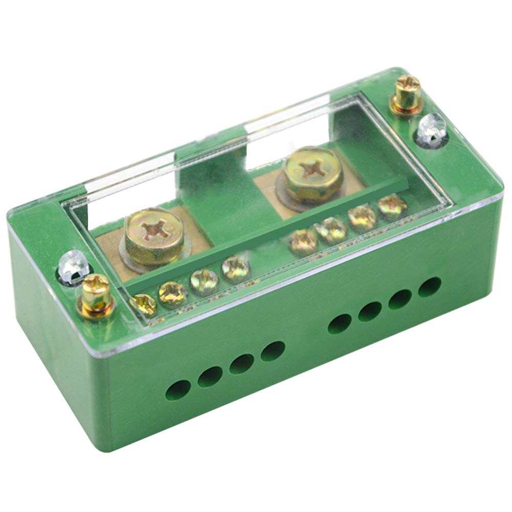 WMYCONGCONG 660V 30A Single Phase 2 Inlet 8 Outlet Meter Box Junction ...