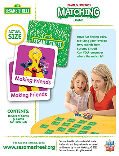 MasterPieces Sesame Street Matching Game | Pricepulse