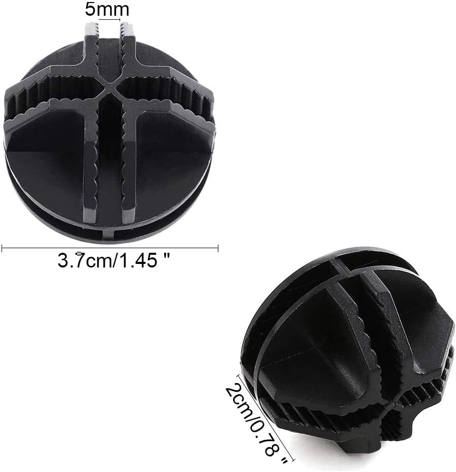 ManLee 40Pcs Wire Cube Plastic Connectors Black Interlocking Connectors ...