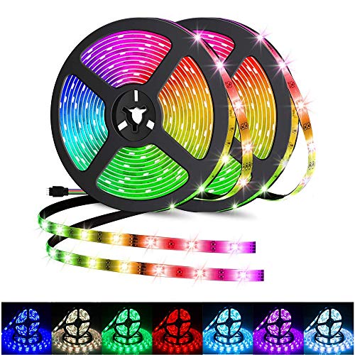 LED Strip Lights 32.8ft Waterproof RGB 5050 Flexible LED Tape Lights ...