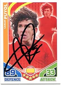 CARLES PUYOL SIGNED Spain Soccer Trading Card Auto. Genuine Autograph ...